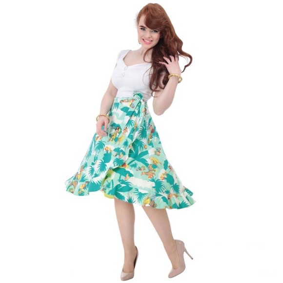 Collectif | Skirts | Collectif Aida Zak Tropical Tiki Wrap Skirt 2xl ...